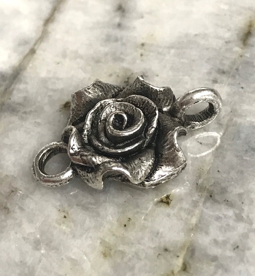 Rose Connector Link Rose Art Supplies Jewelry Components Link Antique ...