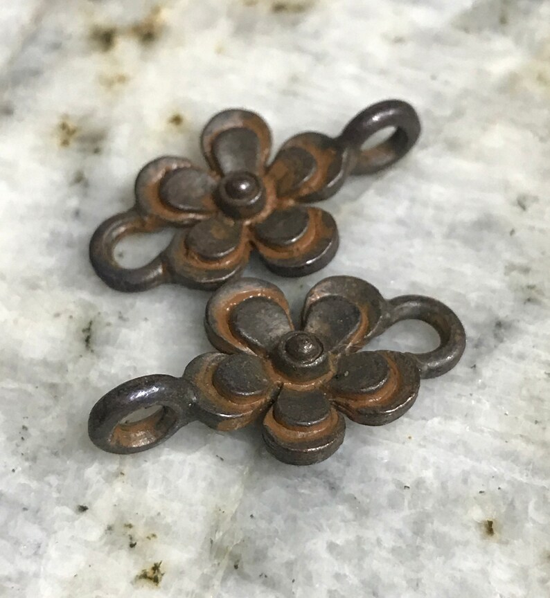 Flower Connector Pewter Charms Pendant Jewelry Link Choose - Etsy