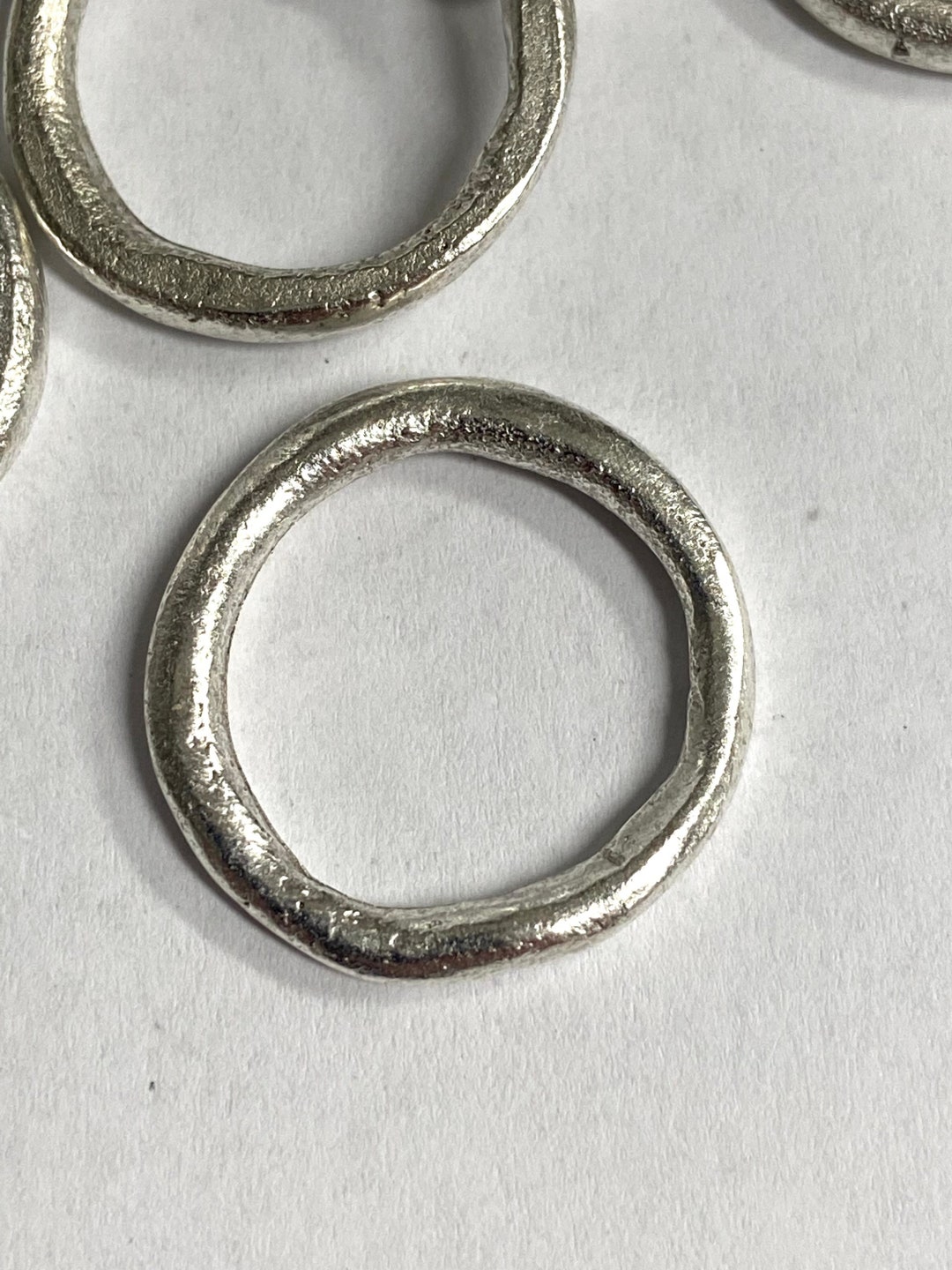 Pewter Circle Ring Connector Art Supplies Link Jewelry Leather ...