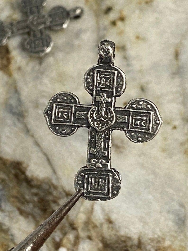 Ancient Cross Pewter Reproduction Milagros Heart Pendant Jewelry ...