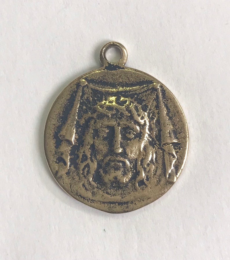 Holy Face of Jesus Medal Vintage Reproduction Sterling or | Etsy