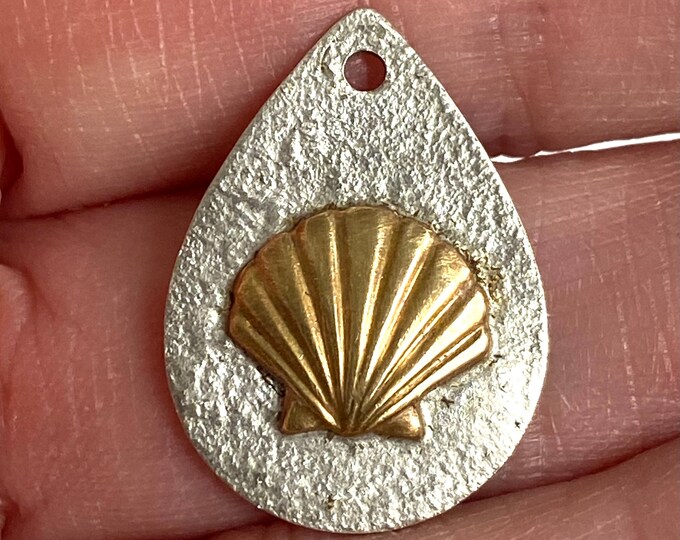 Rustic Molten Soldered Mermaid Pendant Bohemian Charms Brass and Copper ...