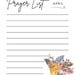 Prayer List- Monthly Themed, DIGITAL DOWNLOAD - Etsy