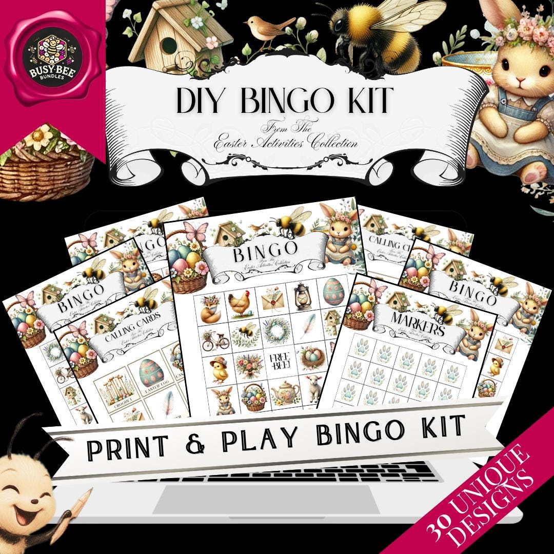Easter Bingo and Memory Match Printable – Watercolour Spring Activity ...