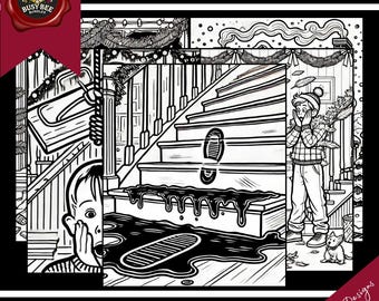 Home Alone Colouring Sheets | Printable Holiday Activity Bundle - Etsy