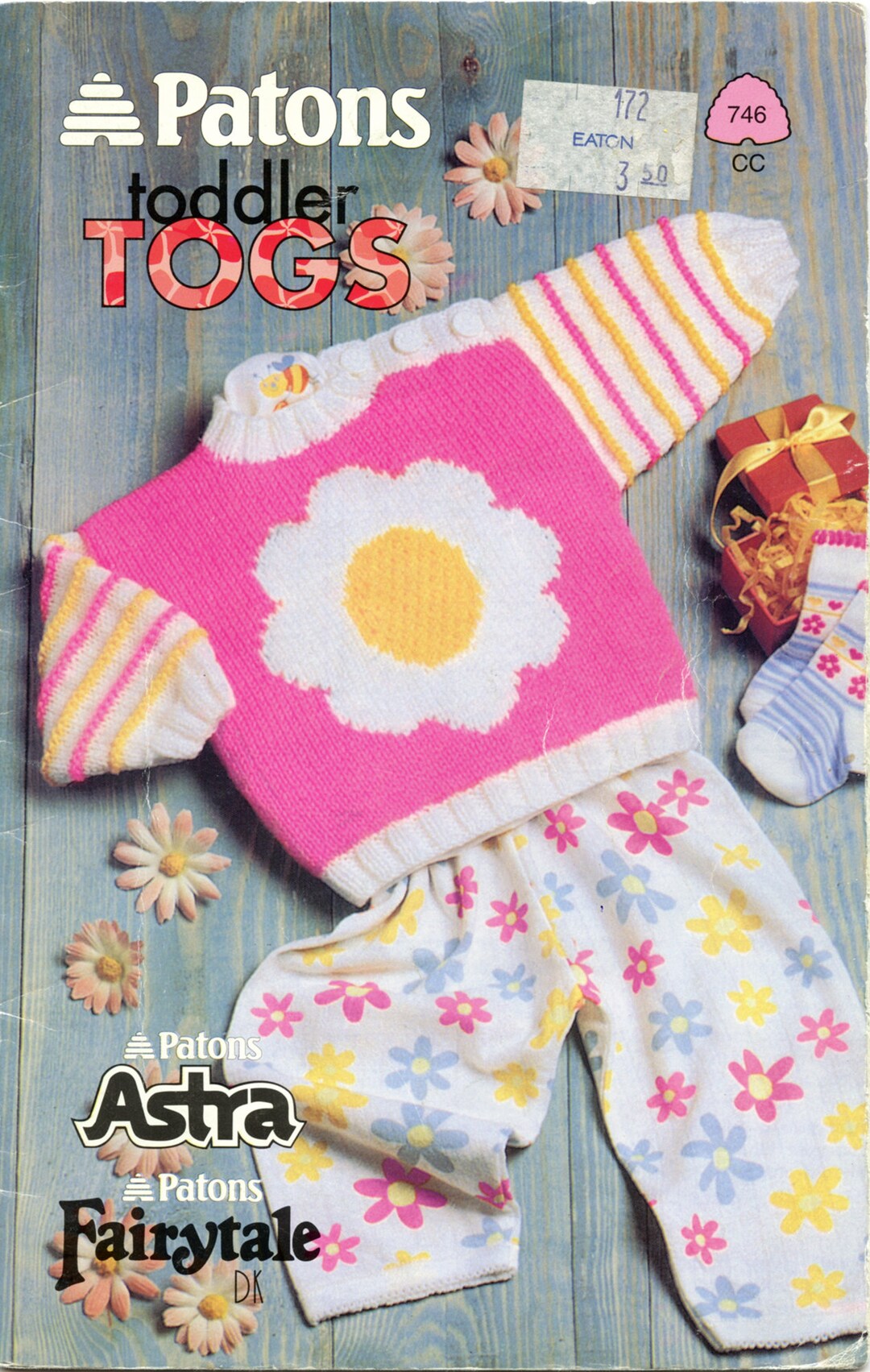 Vintage Patons 746 Toddler Child Sweaters Hats Knitting Pattern Book ...