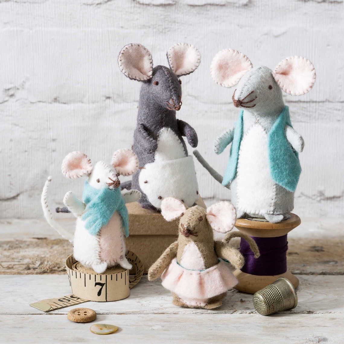 Mouse Family Craft Kit - Etsy