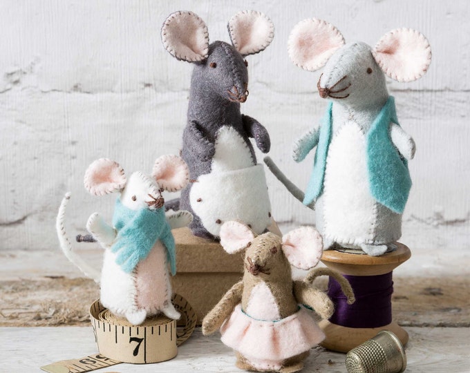Mouse Family Craft Kit - Etsy