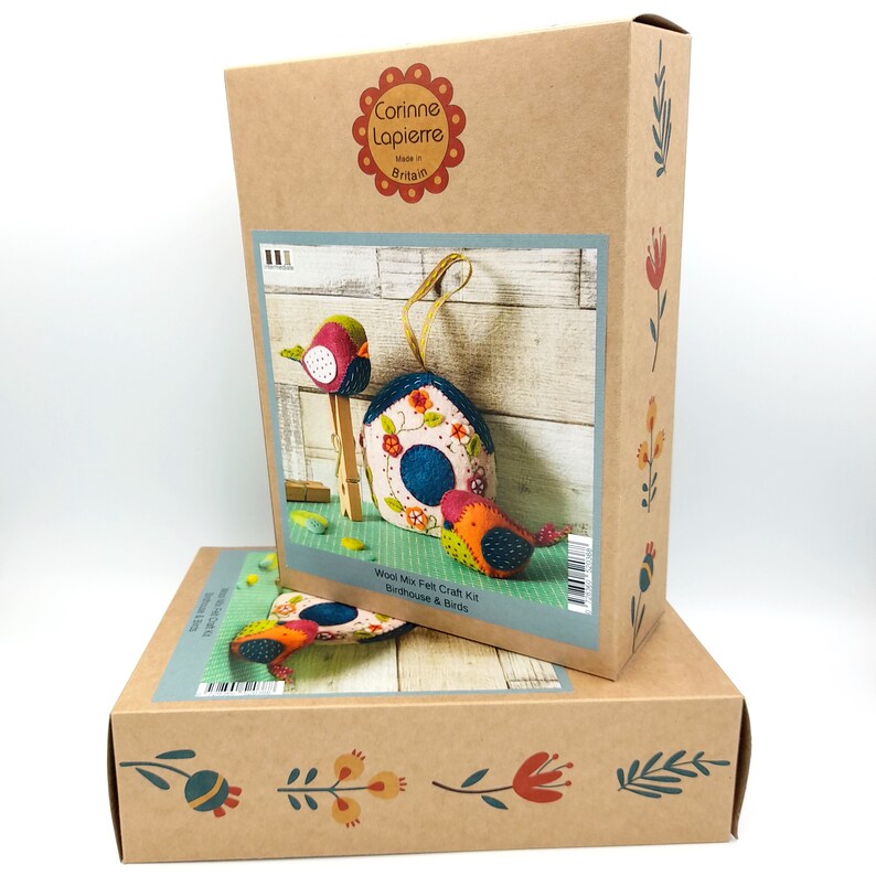 Birdhouse and Birds Felt Craft Kit - Etsy