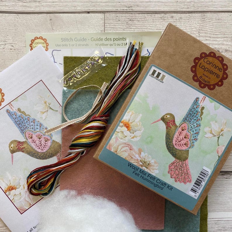 Hummingbird Felt Craft Mini Kit - Etsy