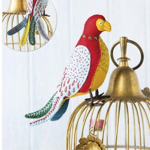 Folk Embroidered Felt Birds Book - Etsy