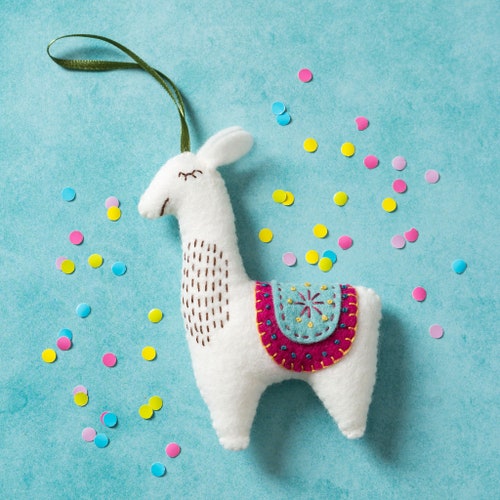 Felt Llama Ornament PDF Pattern. DIY Pattern. Handmade Llama. | Etsy