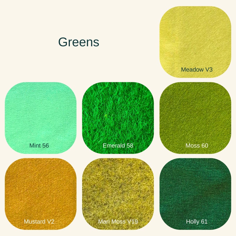 Green Felt - Etsy UK