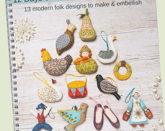 The Twelve Days of Christmas Felt Ornaments. Hand Crafted and ...