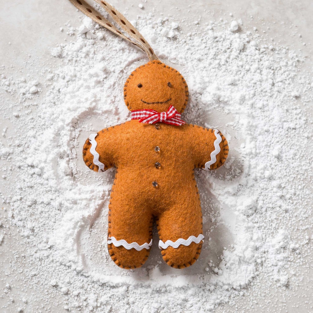 Gingerbread Man Felt Craft Mini Kit - Etsy