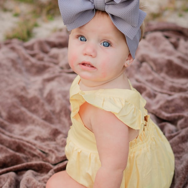 Baby Yellow Romper - Etsy