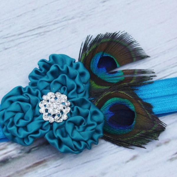 Peacock Headband - Etsy