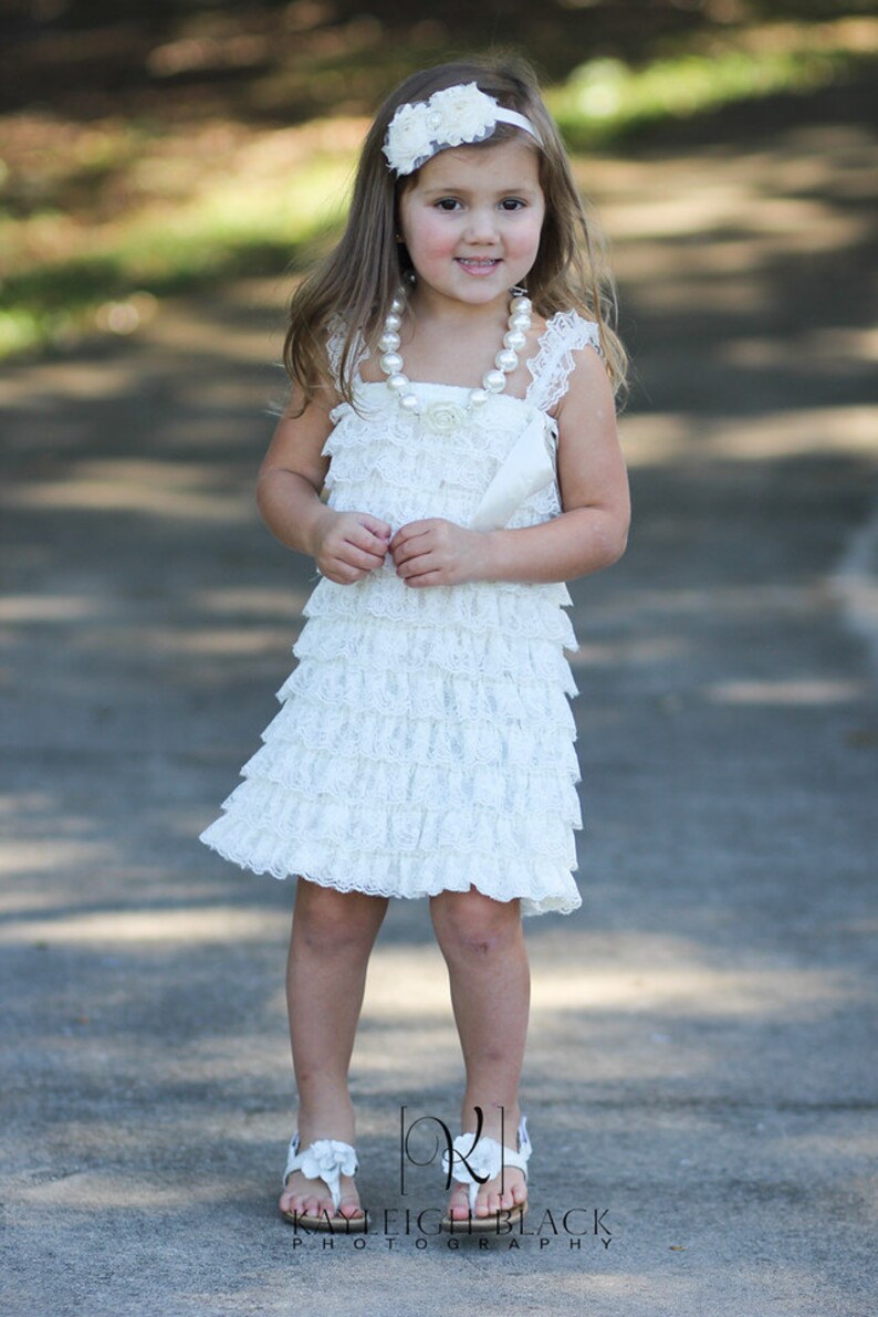 Dusty Rose Petti Lace Dress Girls Petti Dress Flower Girl | Etsy