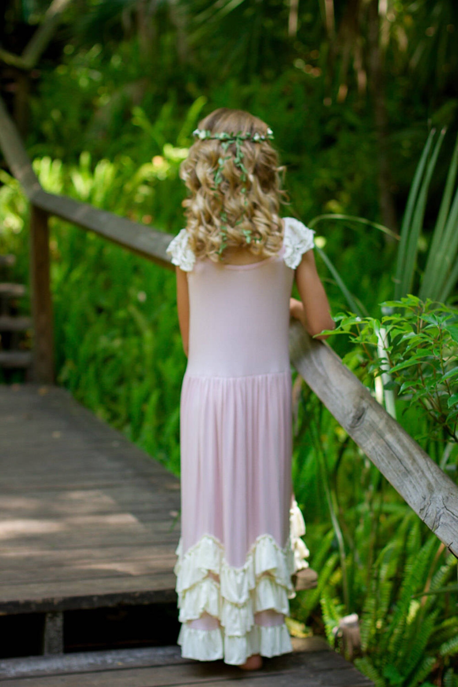 Flower Girl Dress Boho Flower Girl Dress Vintage Flower Girl Etsy