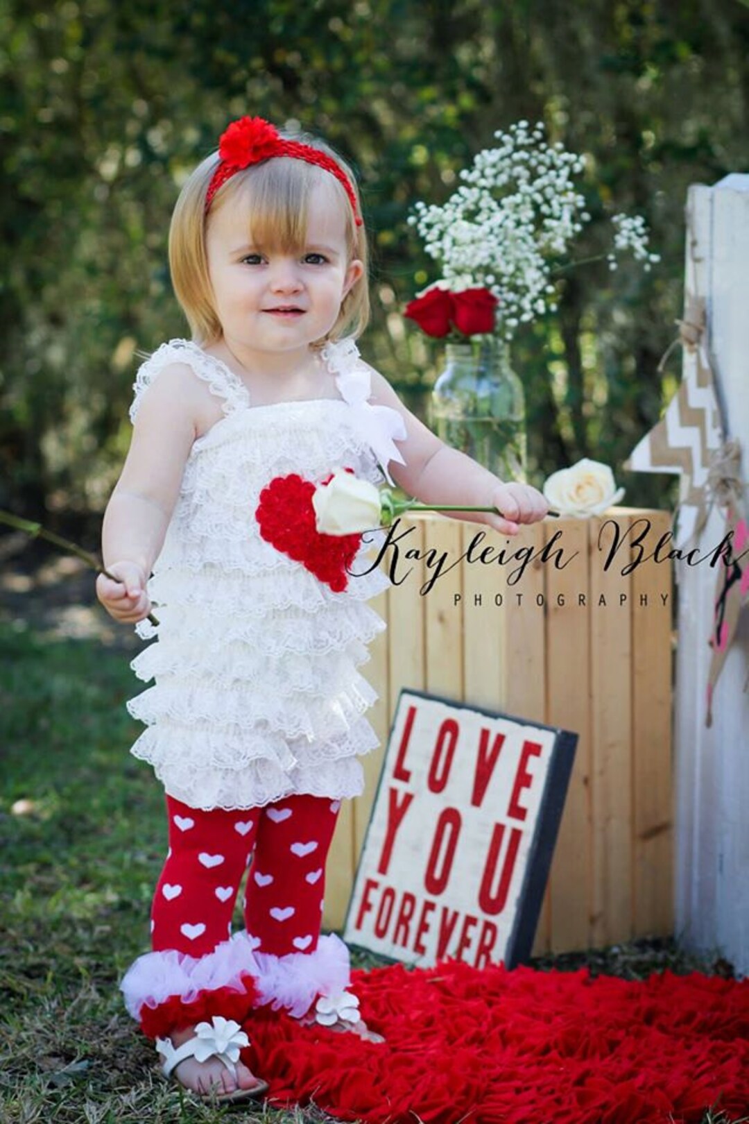 1st Valentine's Day Outfit Petti Romper-Petti Romper with Heart Red ...
