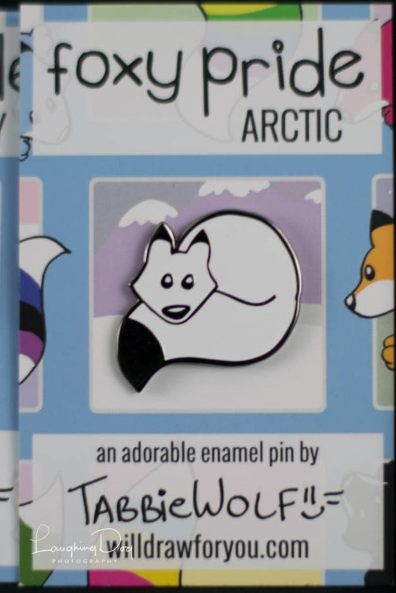 Foxy Pride Enamel Pin Arctic - Etsy