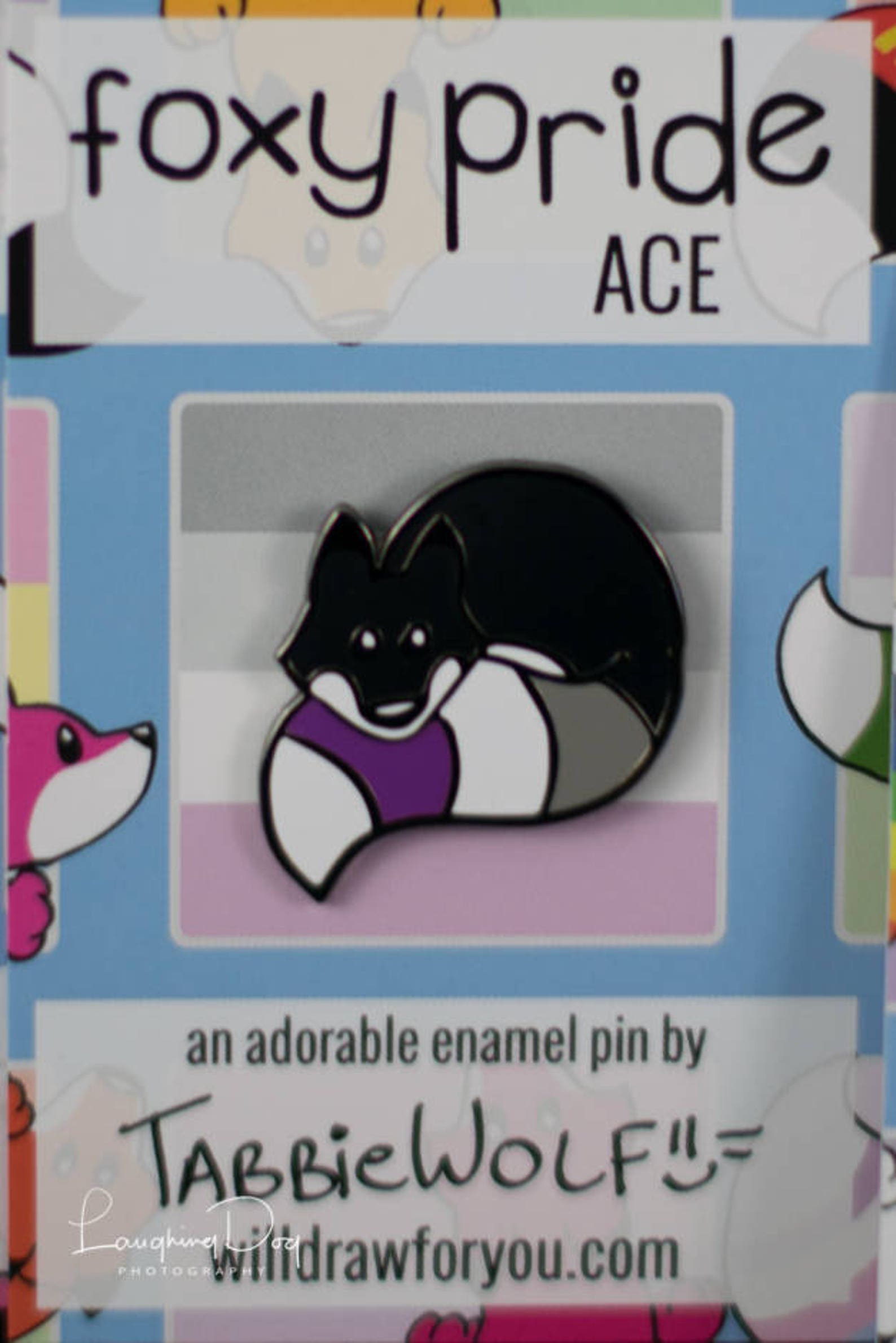 Foxy Lgbtq Pride Enamel Pin Asexual Etsy