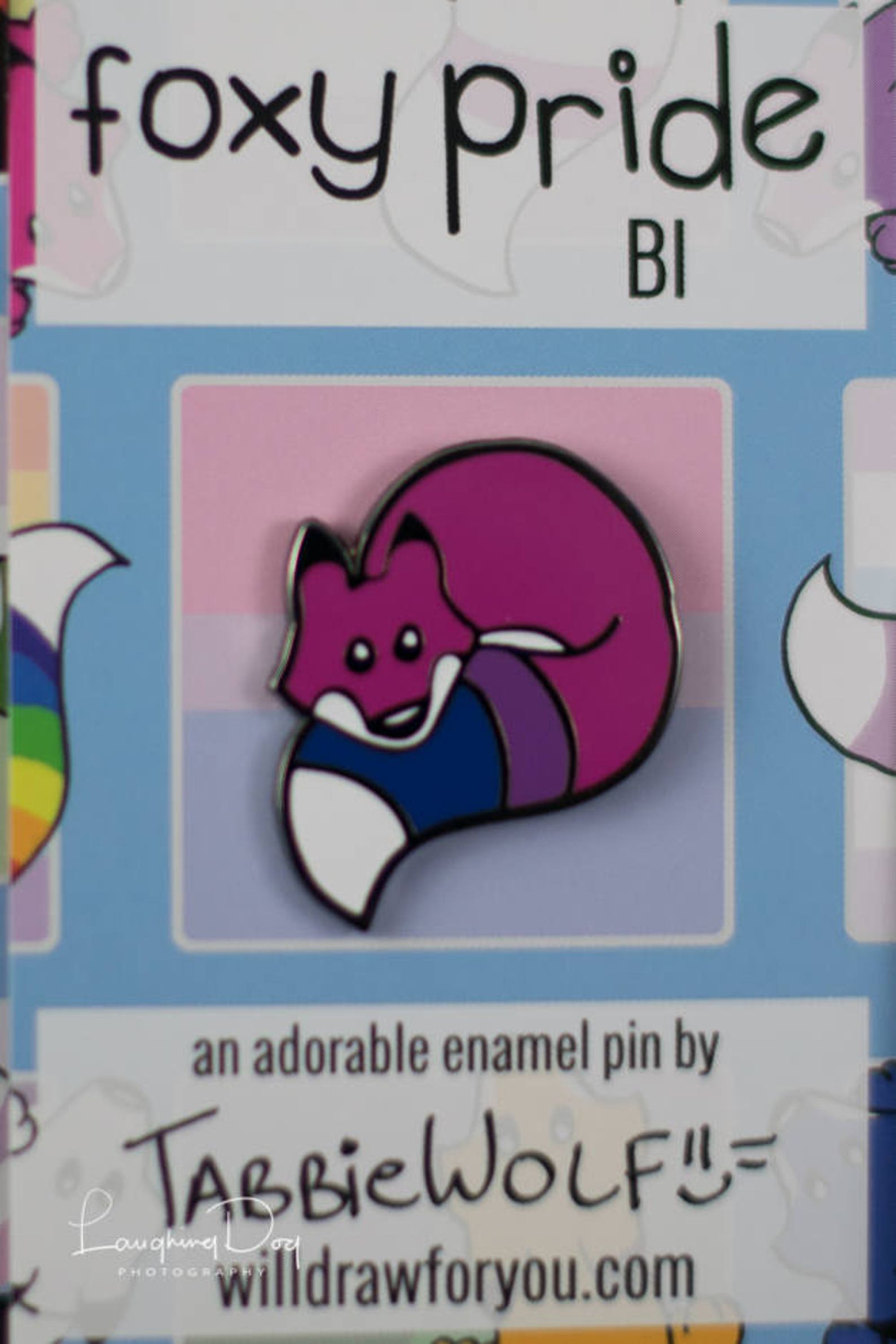 Foxy LGBTQ+ Pride Enamel Pin - Bisexual - Etsy