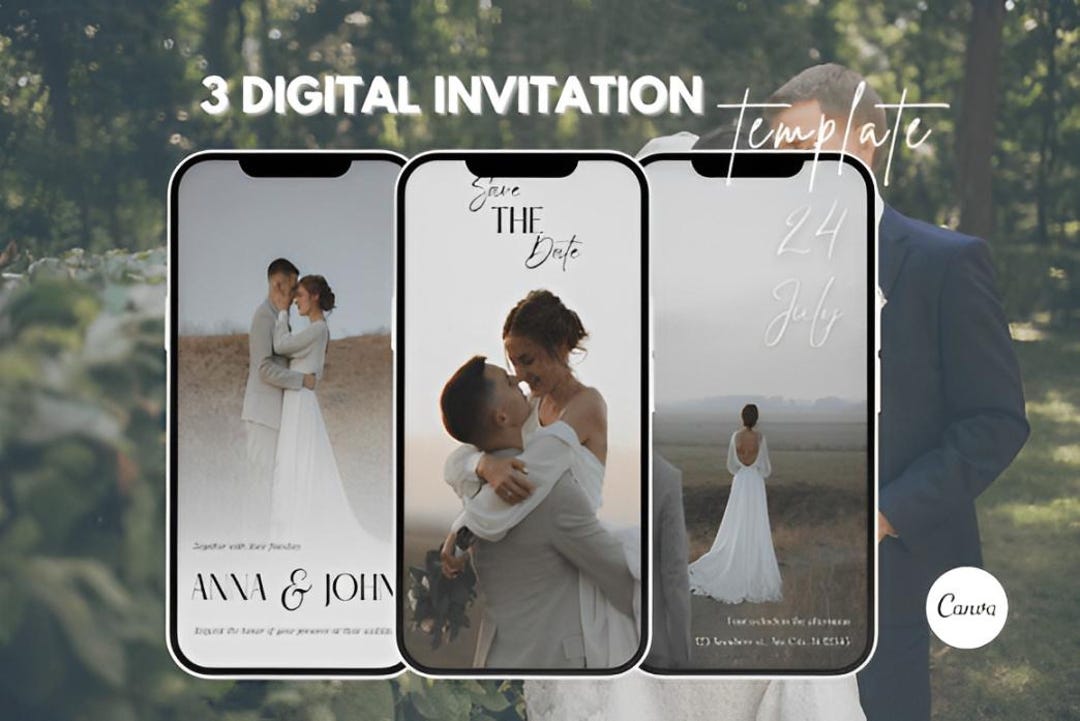 Wedding Video Save the Date Template, Animated Wedding Invitation ...