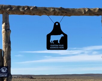 Metal Gate Address Sign - Etsy