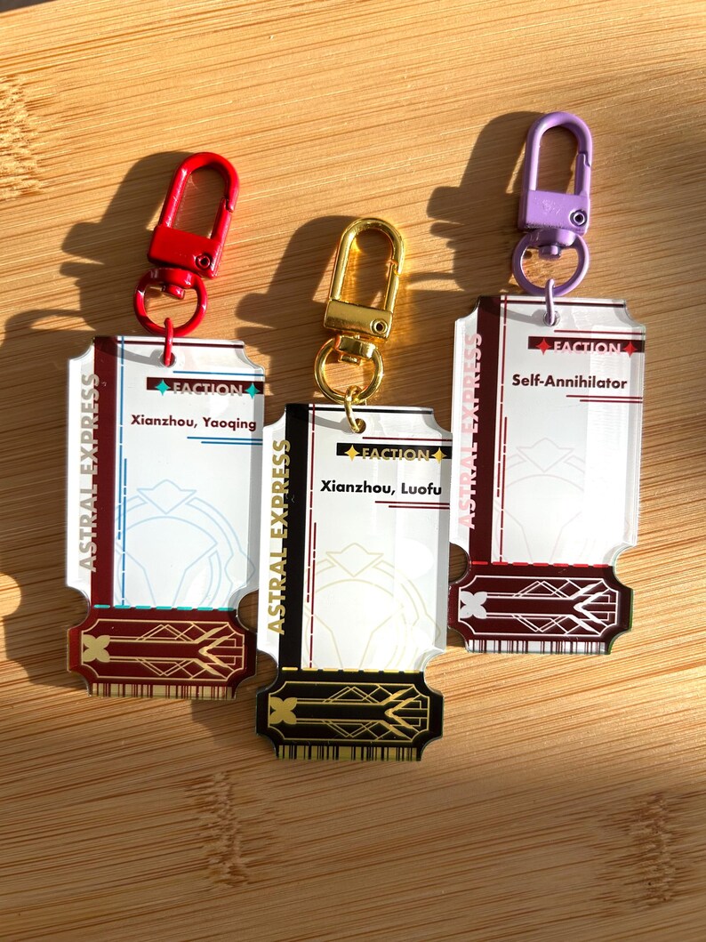 Honkai Star Rail - Astral Express ID Charms - Etsy