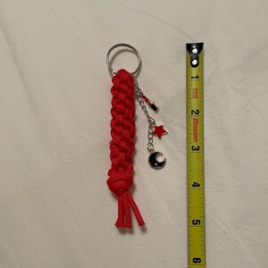 Paracord Spiral Keychain, Miu Miu, Red Keychain, Bag Charm - Etsy