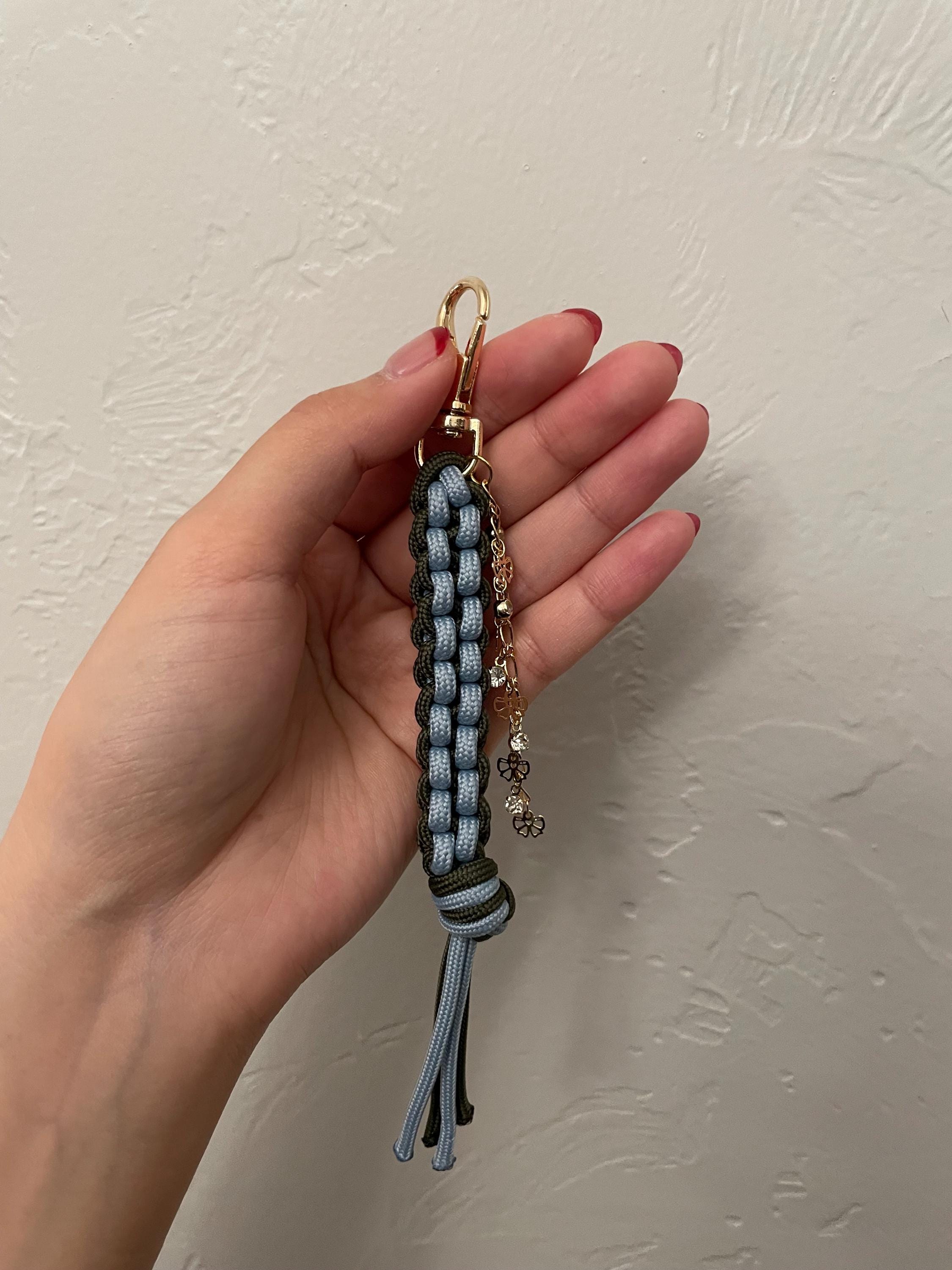 Paracord Bag Charm, Paracord Box Keychain, Miu Miu, Bow Keychain ...