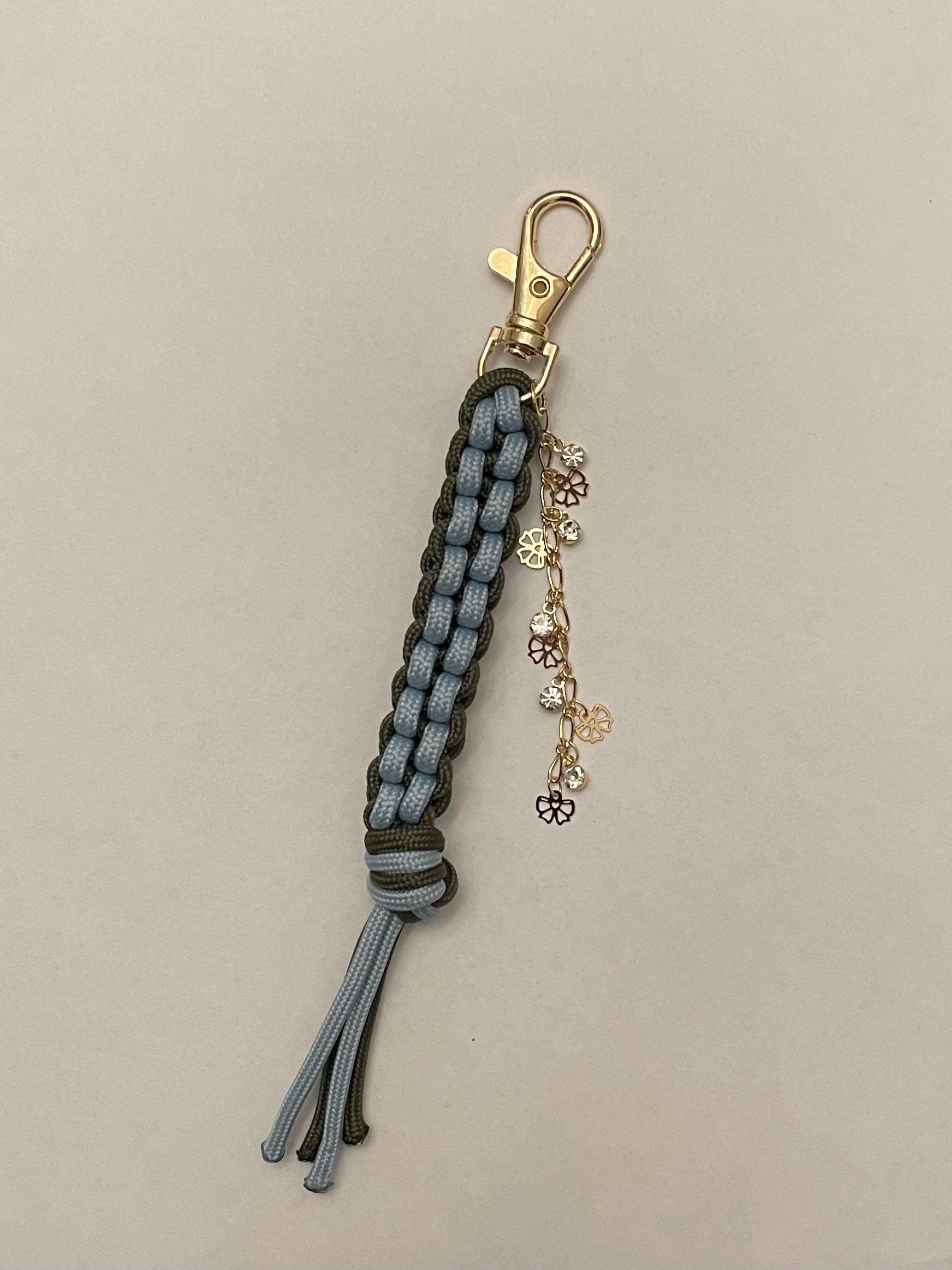 Paracord Bag Charm, Paracord Box Keychain, Miu Miu, Bow Keychain ...