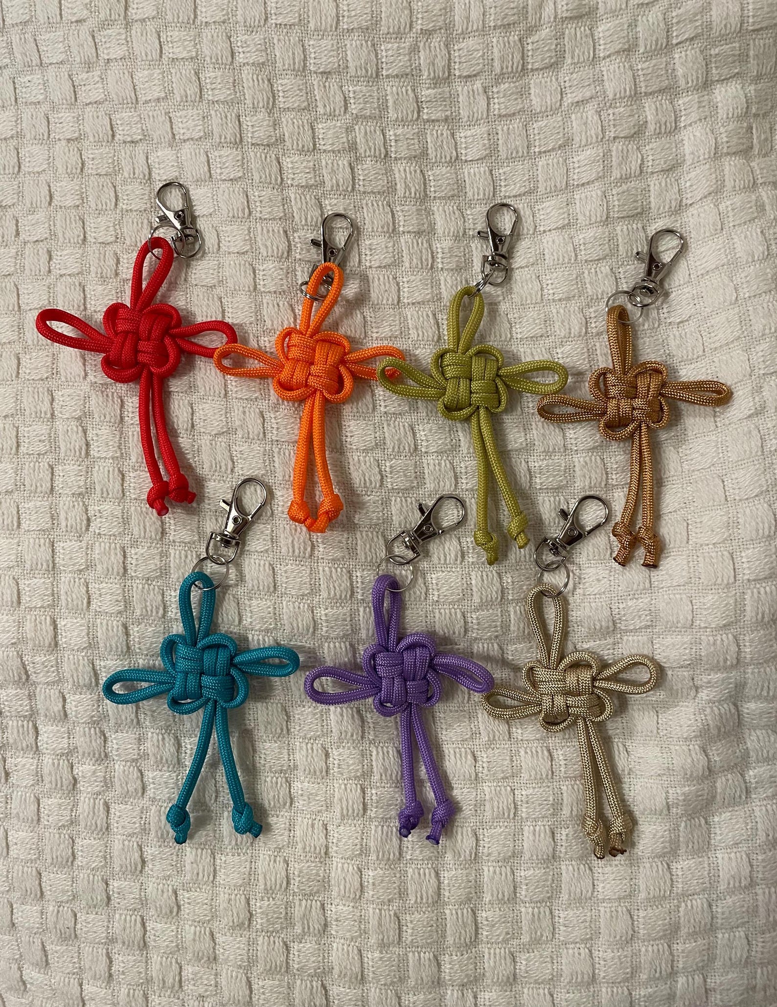 Paracord Good Luck Knot Keychain, Bag Charm - Etsy