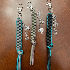 Handmade Paracord Bag Charm, Paracord Keychain, Miu Miu, Paracord Box ...