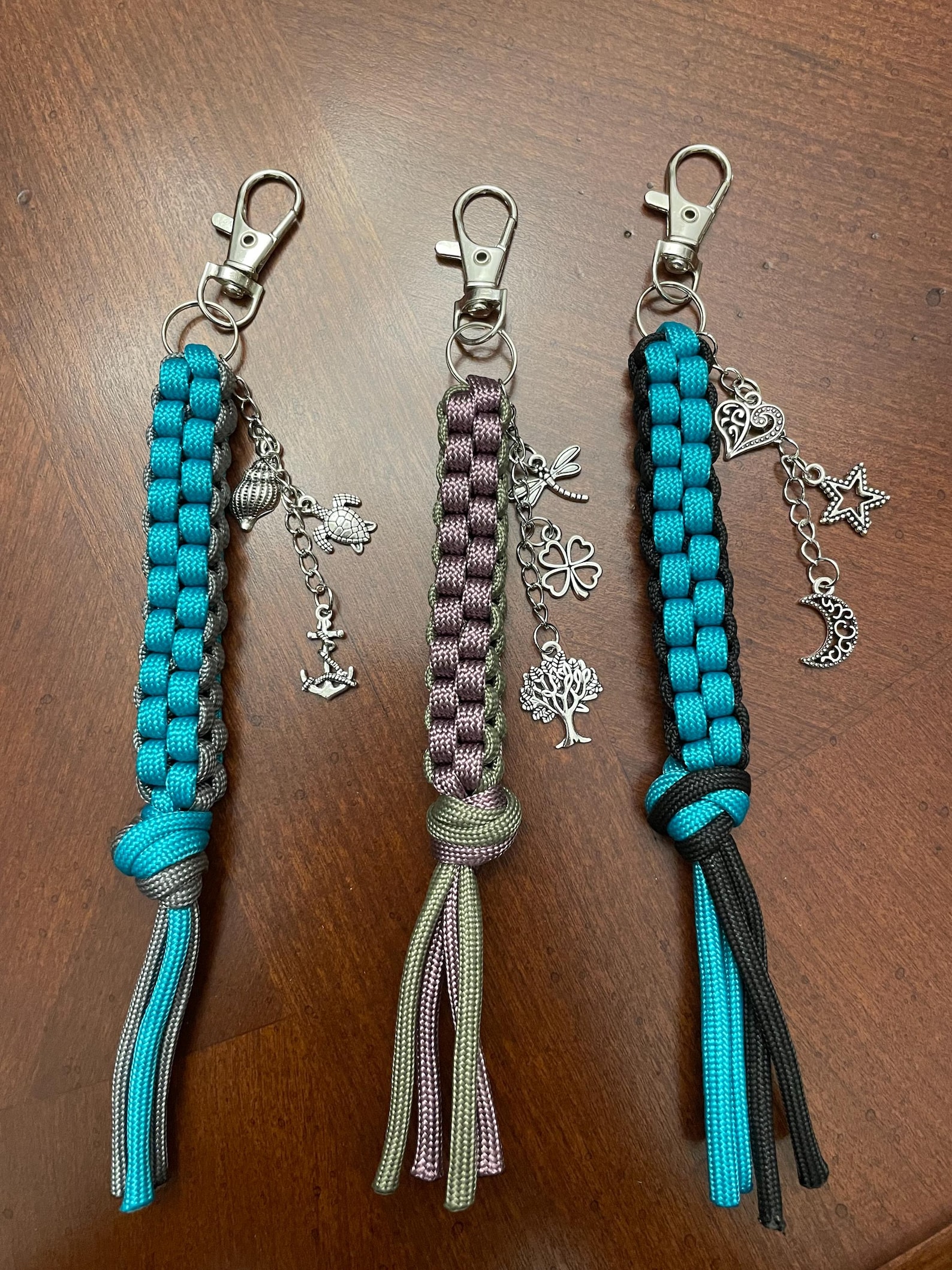 Handmade Paracord Bag Charm, Paracord Keychain, Miu Miu, Paracord Box ...