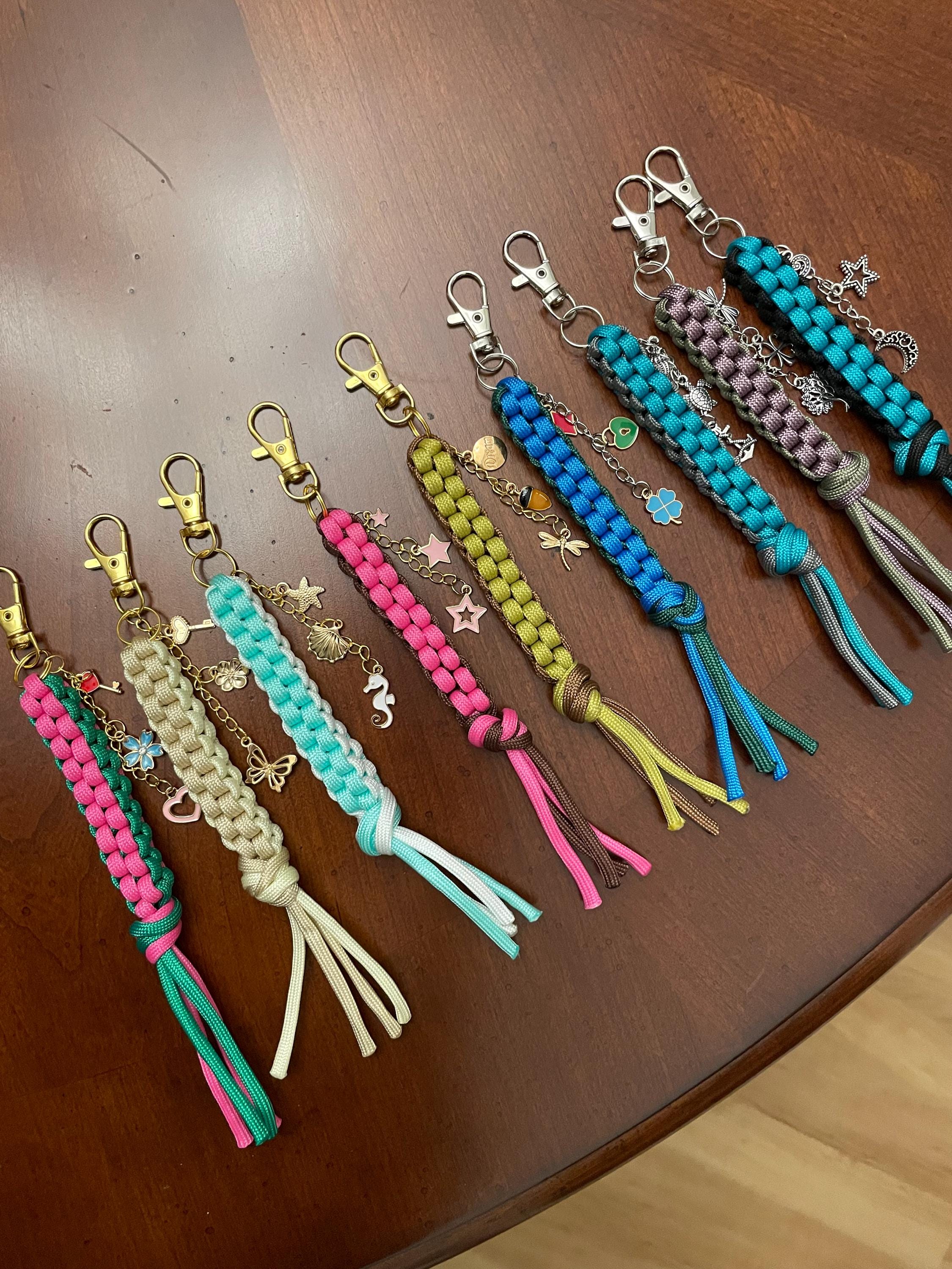 Handmade Paracord Bag Charm, Paracord Keychain, Miu Miu, Paracord Box ...