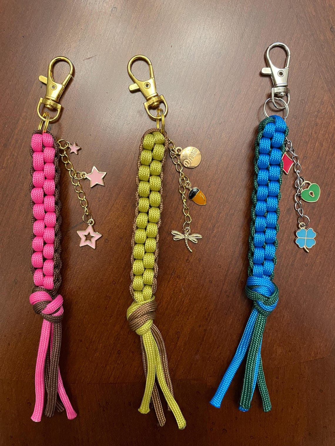 Handmade Paracord Bag Charm, Paracord Keychain, Miu Miu, Paracord Box ...