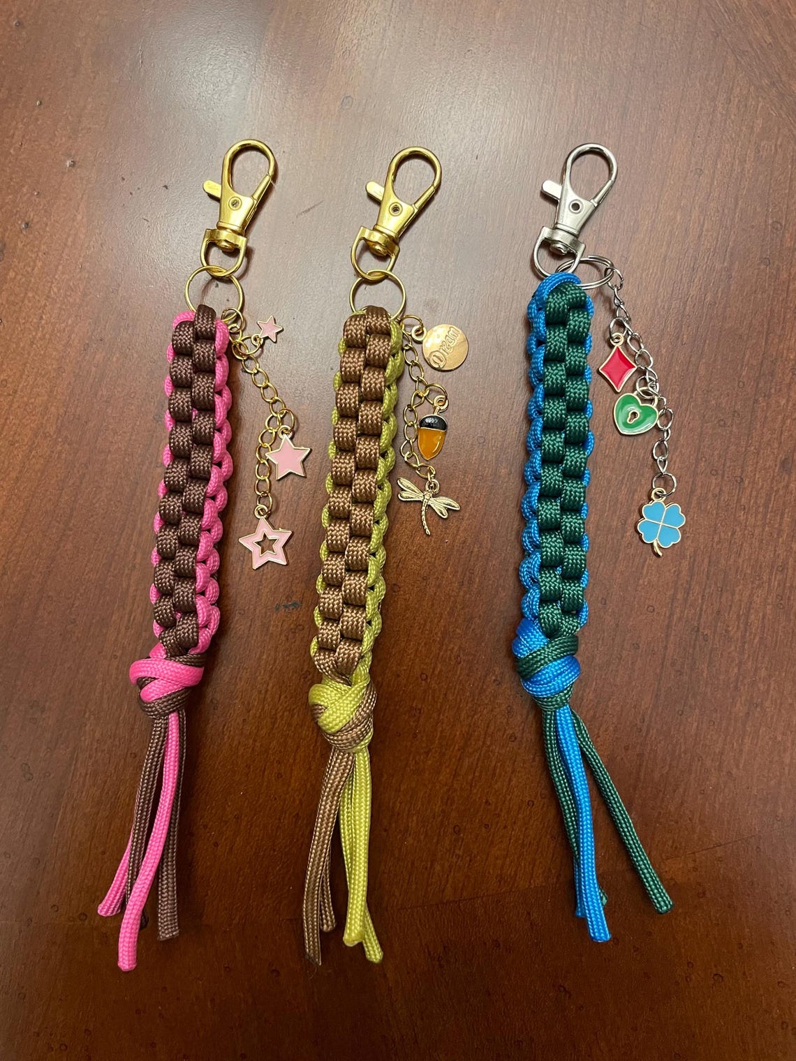 Handmade Paracord Bag Charm, Paracord Keychain, Miu Miu, Paracord Box ...