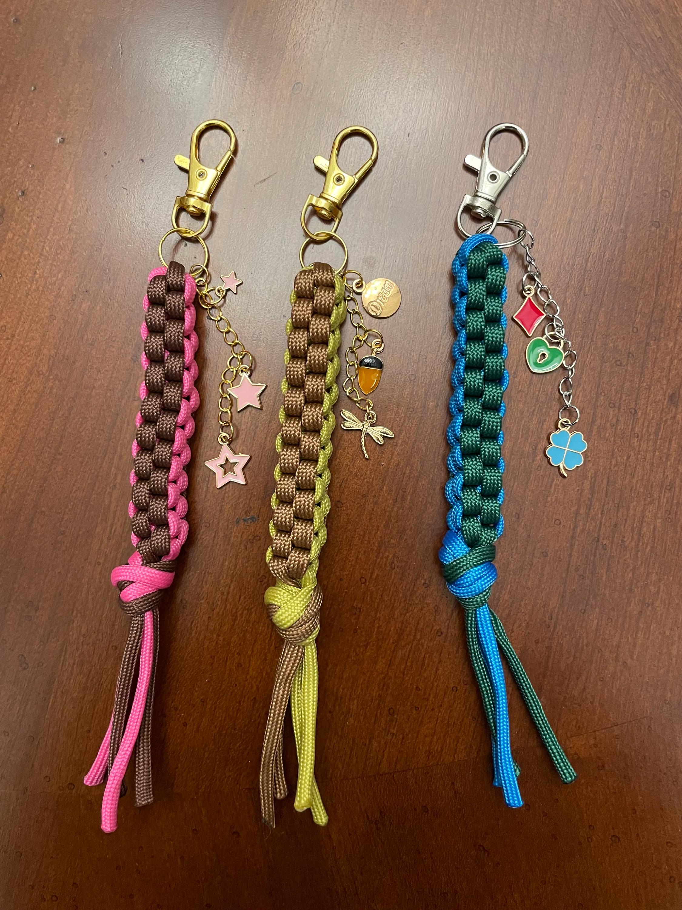 Handmade Paracord Bag Charm, Paracord Keychain, Miu Miu, Paracord Box ...
