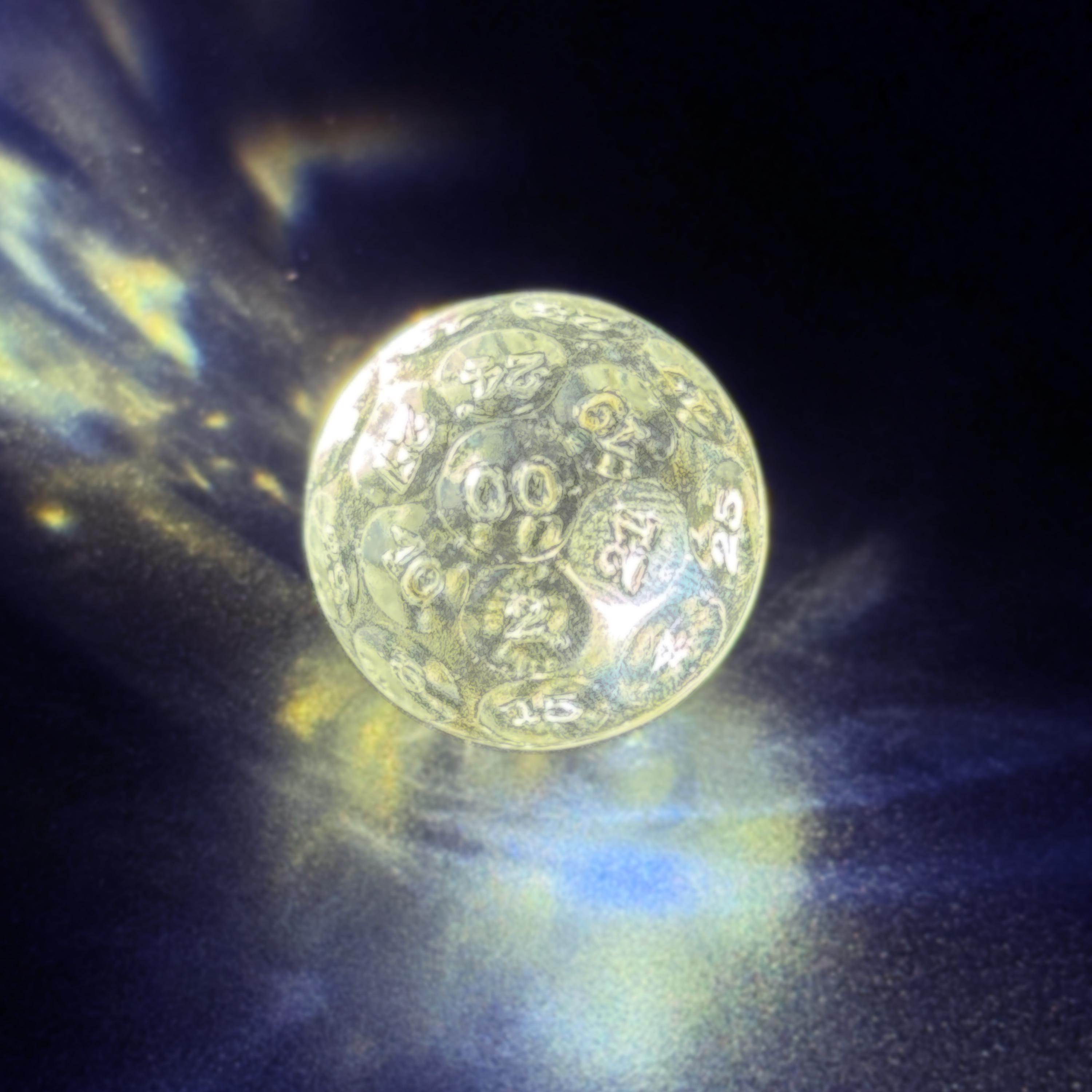 1920s Czech Fortune Telling Crystal Ball Bohemian Crystal Dice Fortune ...