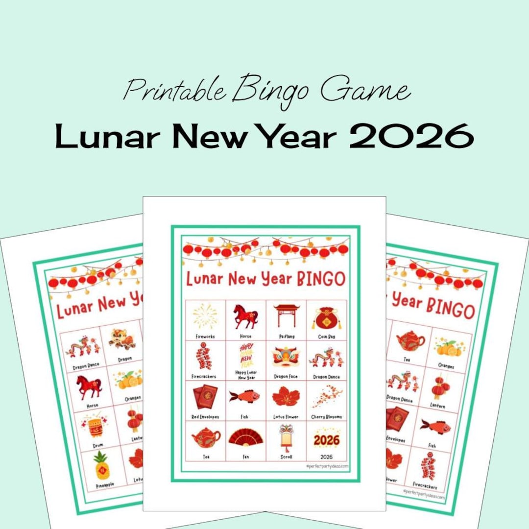 Lunar New Year 2026 Bingo Game - Etsy