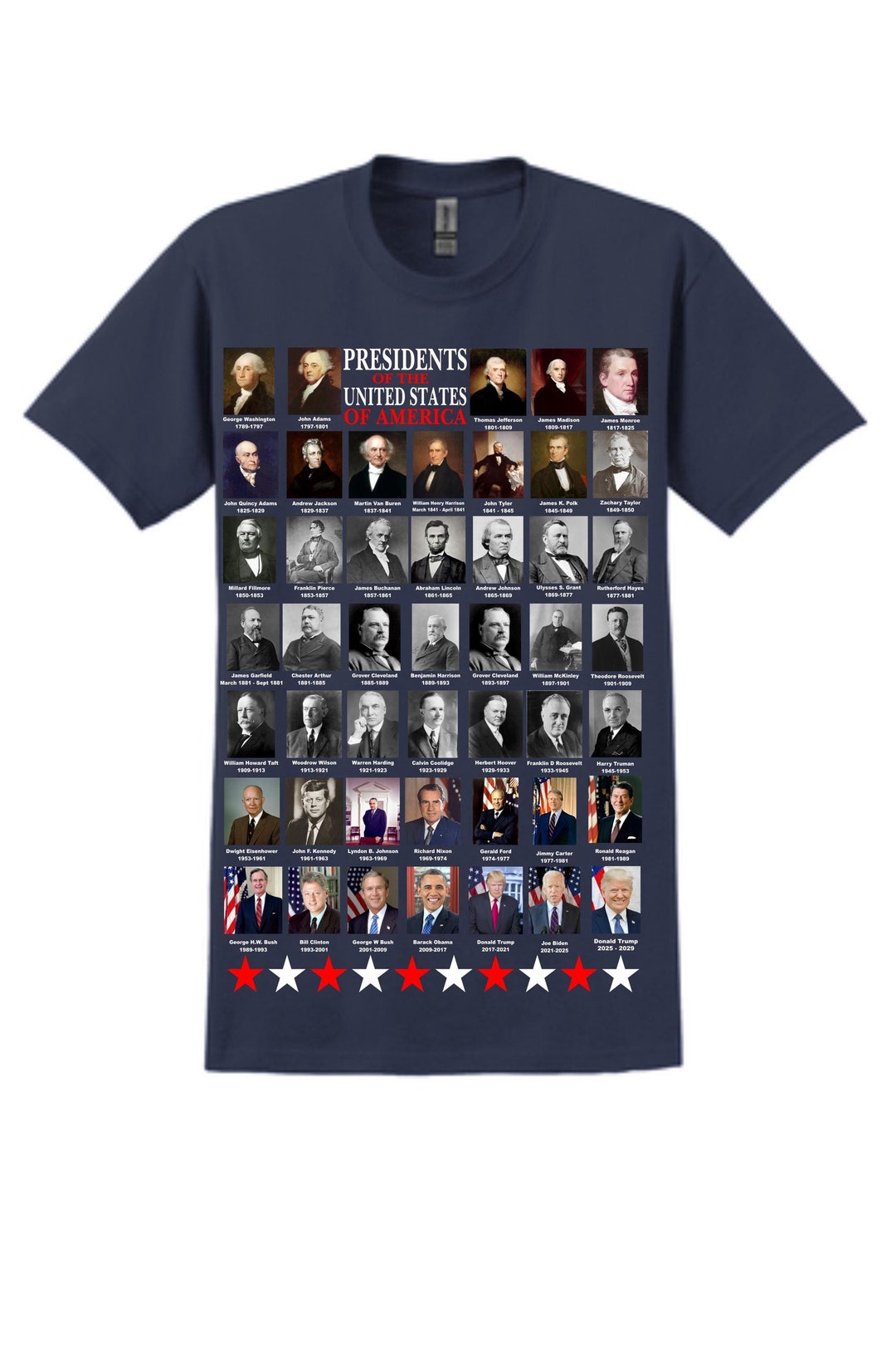 Presidents Shirt. This Shirt Has All the Presidents on It. Great for ...
