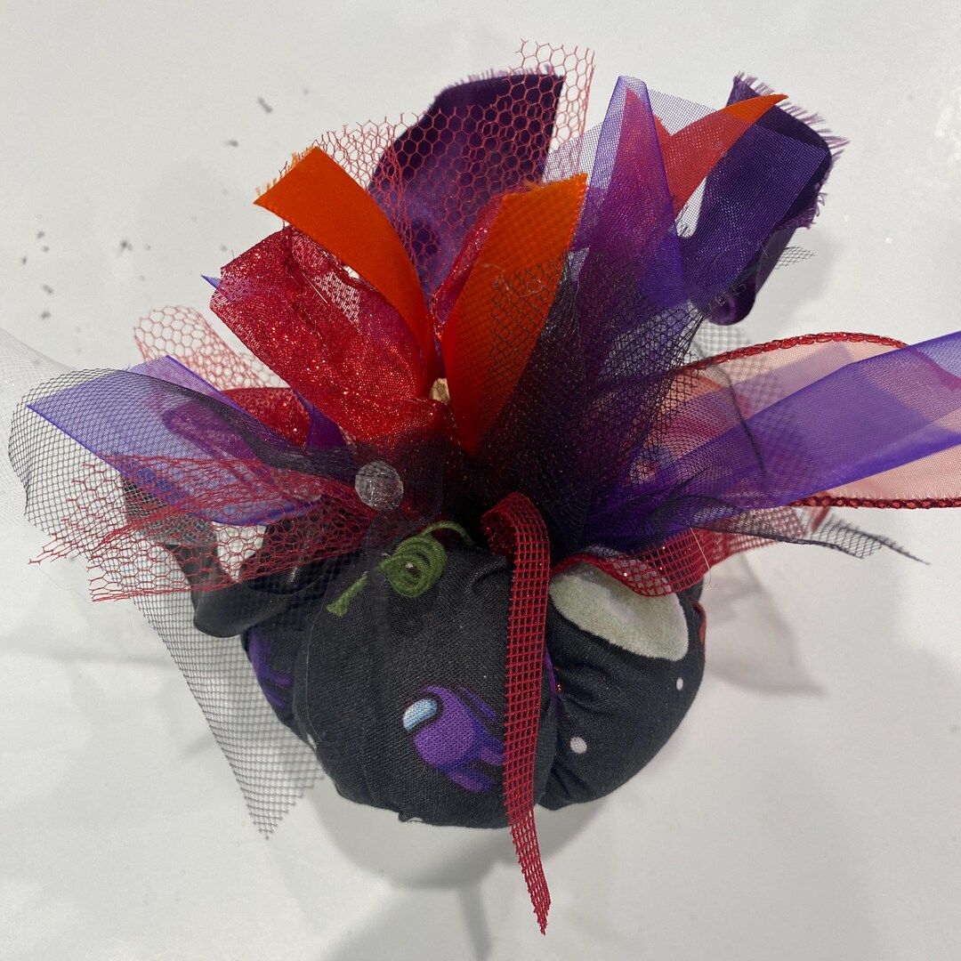 Handmade "among Us" Stuffed Pumpkin With Real Stem. - Etsy