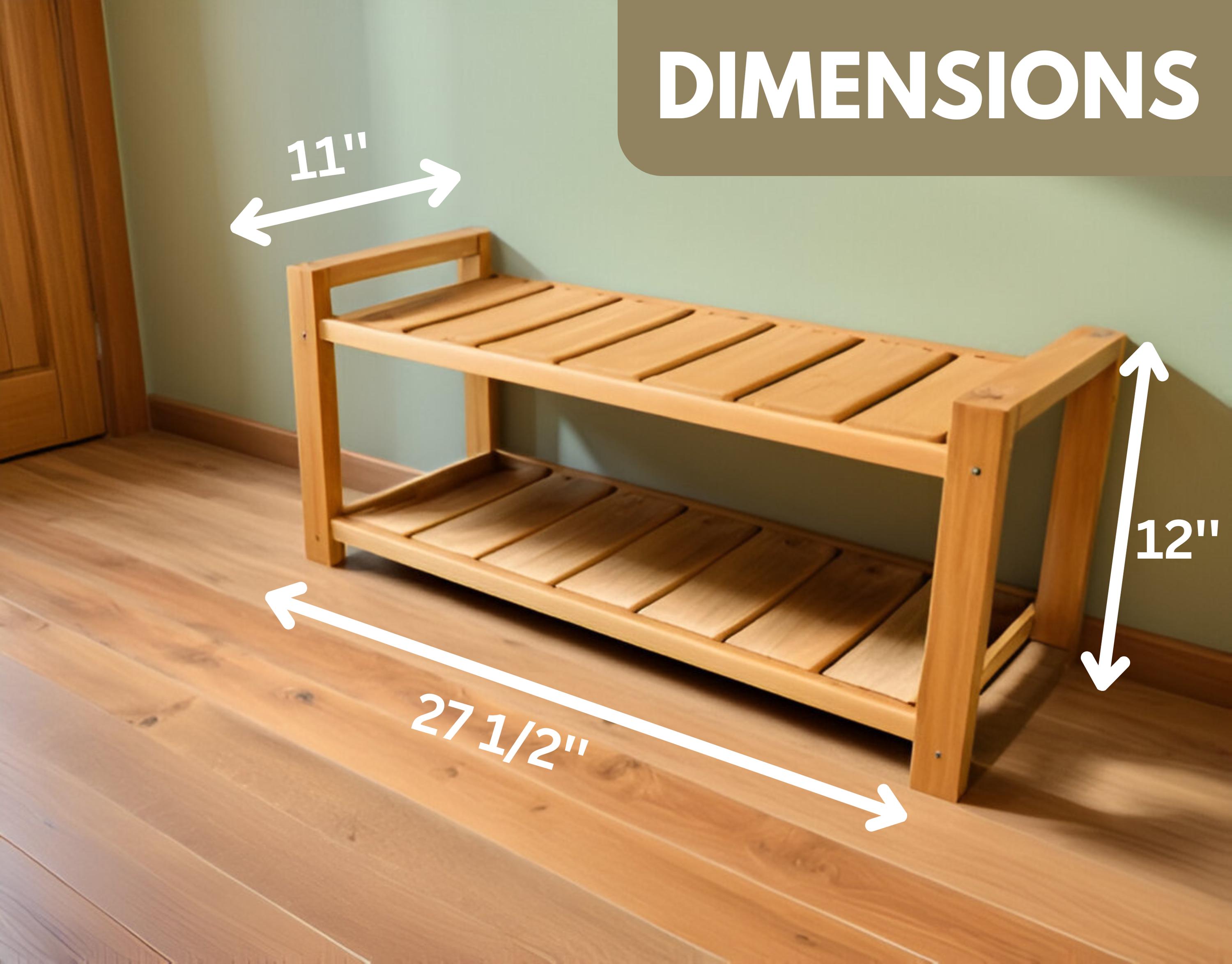 DIY Wooden Shoe Rack Build Plan, Woodworking Plans, Furniture Plan ...