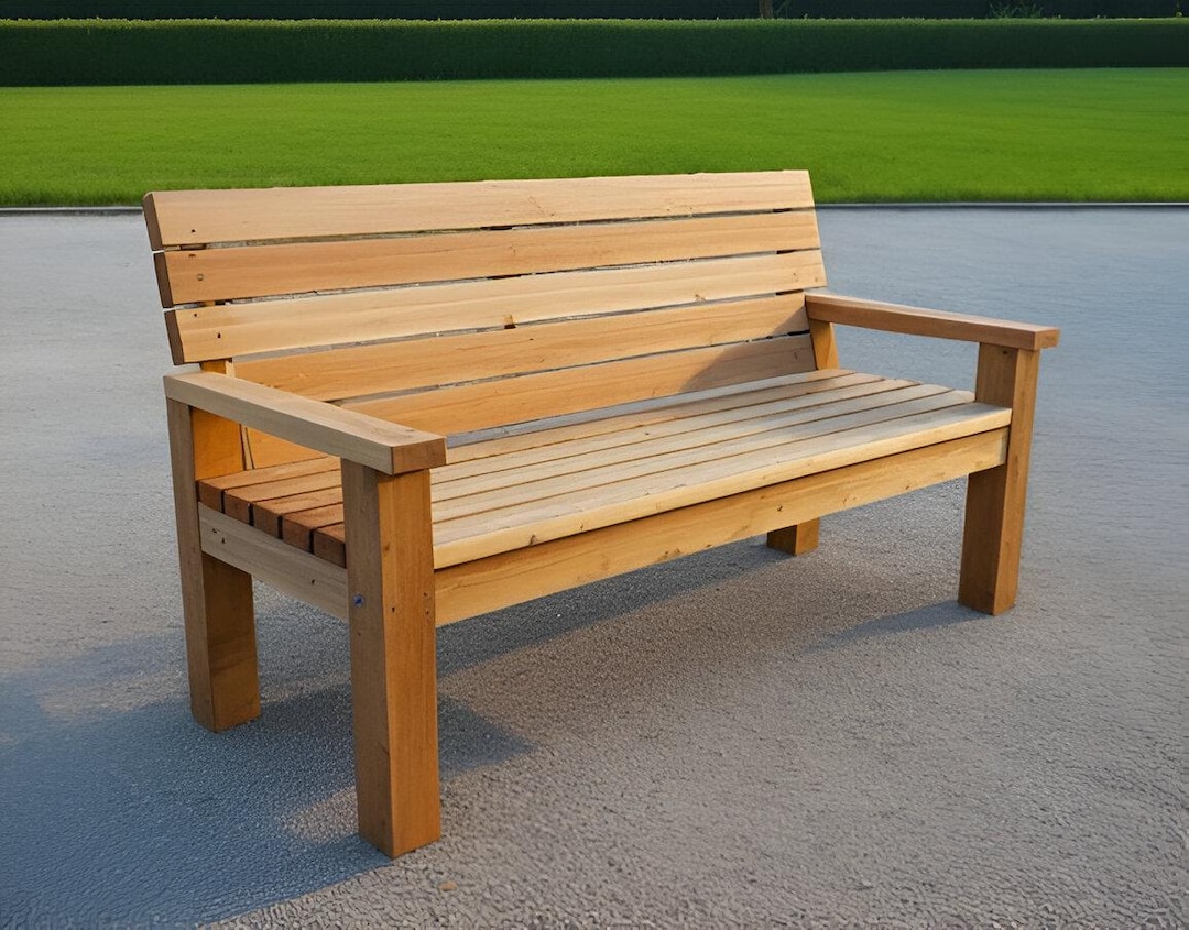 2x4 Wooden Bench Build Plan, Woodworking Plans, Outdoor Bench Plan ...