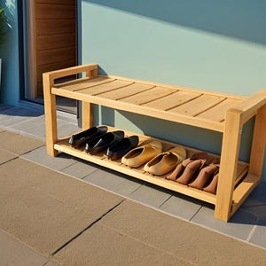 DIY Wooden Shoe Rack Build Plan, Woodworking Plans, Furniture Plan ...