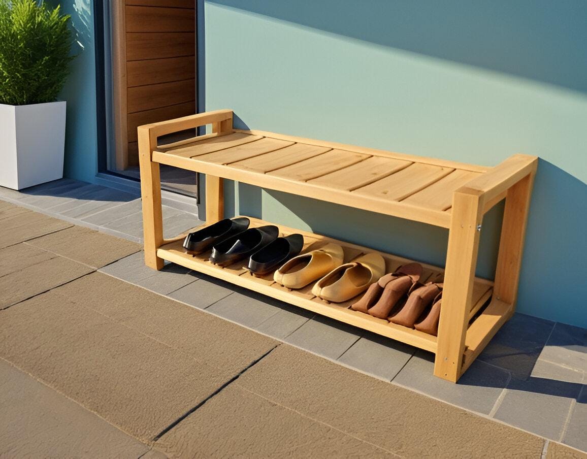 DIY Wooden Shoe Rack Build Plan, Woodworking Plans, Furniture Plan ...