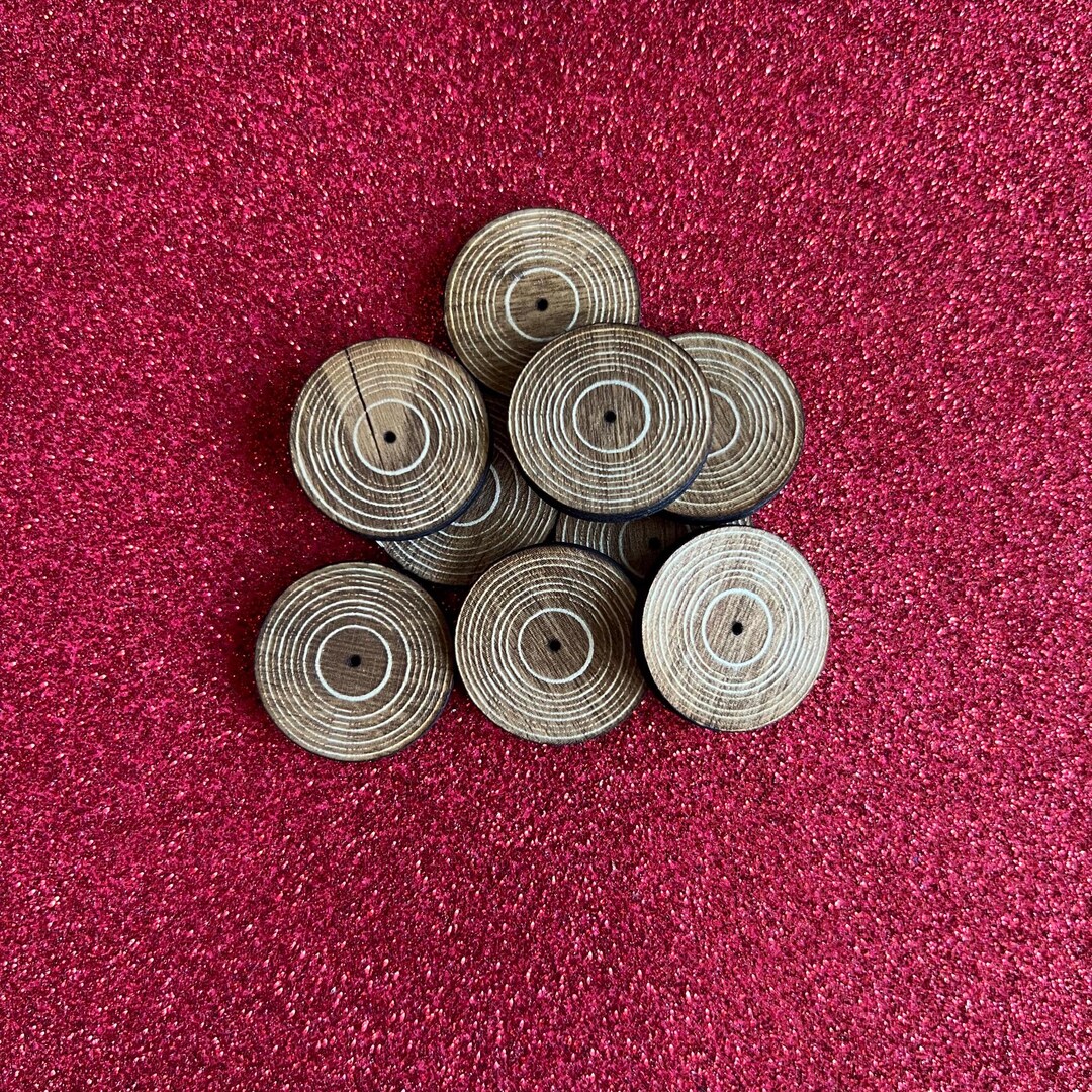 50 Piece Wooden Miniature LP Vinyl Records Blanks DIY Craft 3mm Thick ...