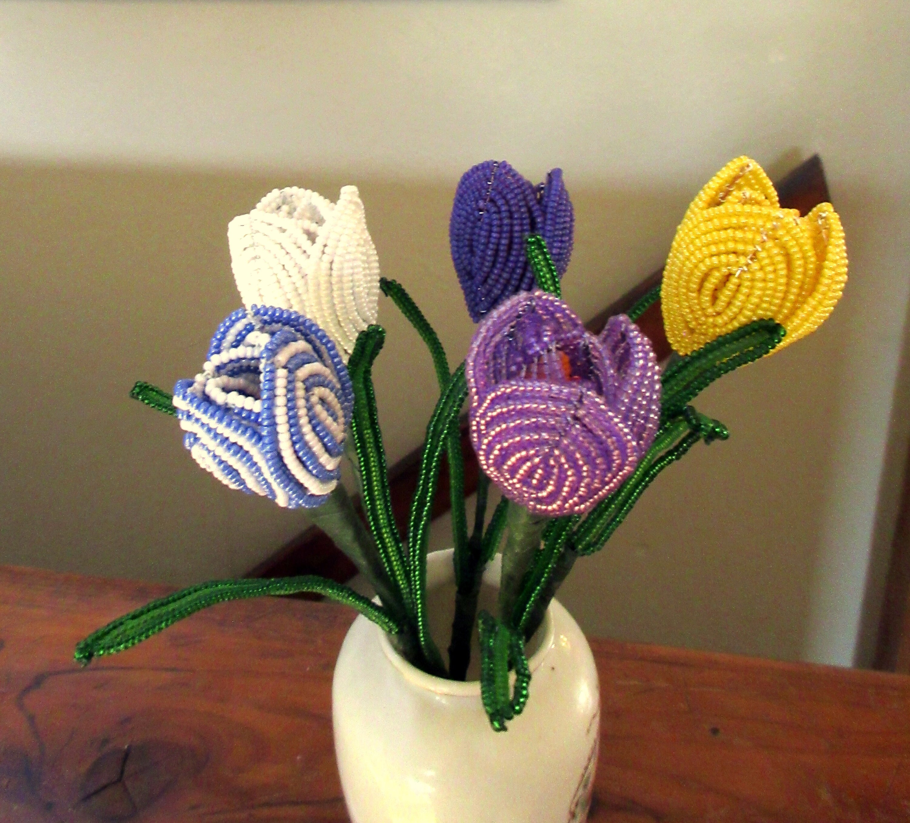 Crocus, Multi Colors Dee's French Beaded Flowers - Etsy